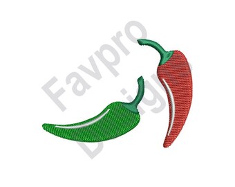 Chili Peppers Machine Embroidery Design - Etsy