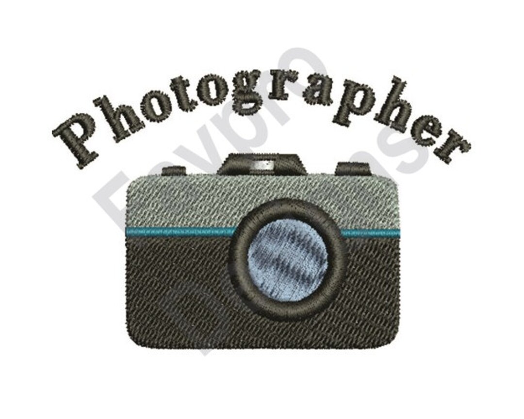Photographer - Machine Embroidery Design - Etsy