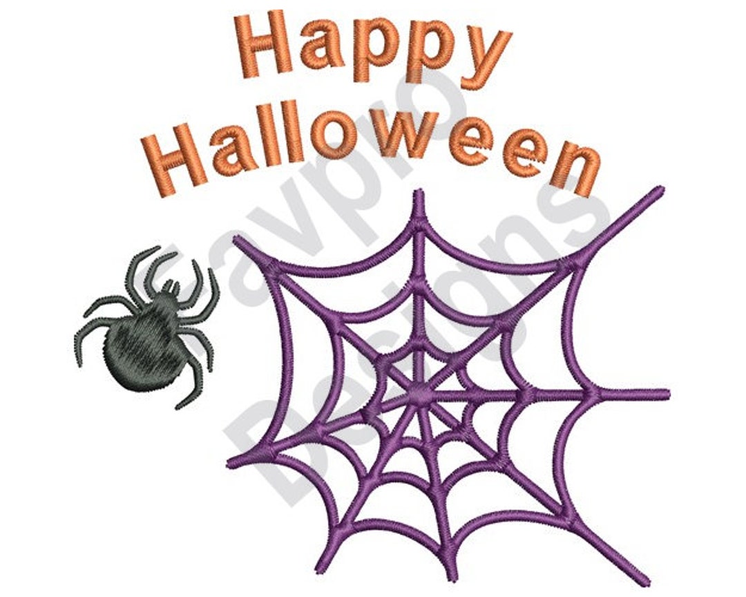 Happy Halloween - Machine Embroidery Design - Etsy