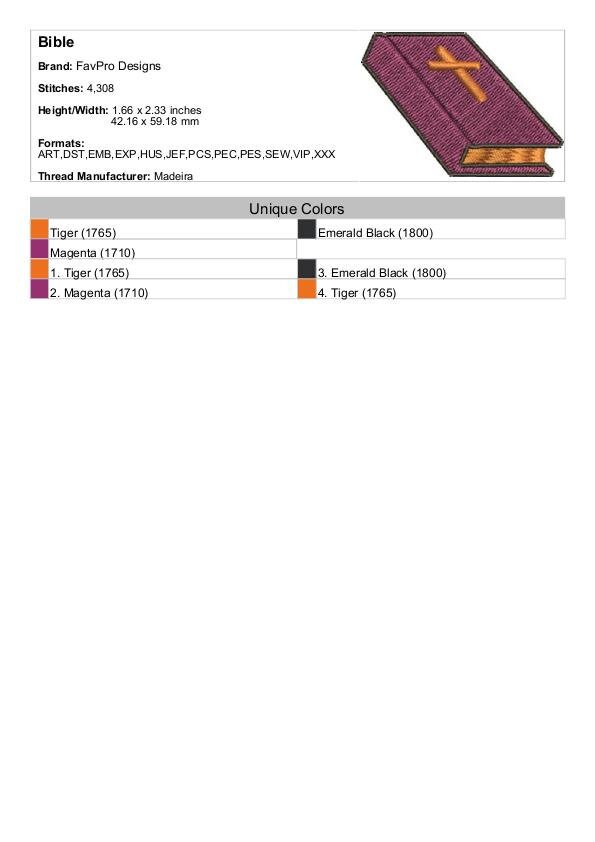 Bible Machine Embroidery Design - Etsy