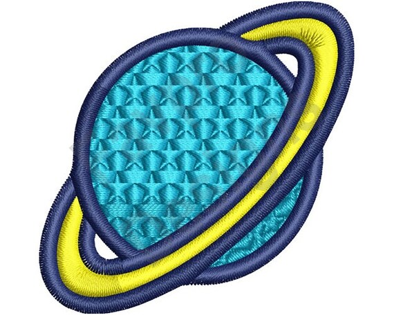 Space Planet Machine Embroidery Design - Etsy