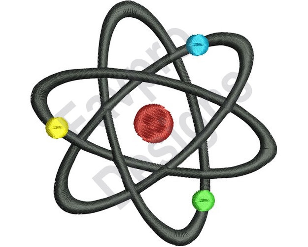Atom Symbol - Machine Embroidery Design - Etsy