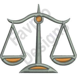 Justice Scale - Machine Embroidery Design - Etsy