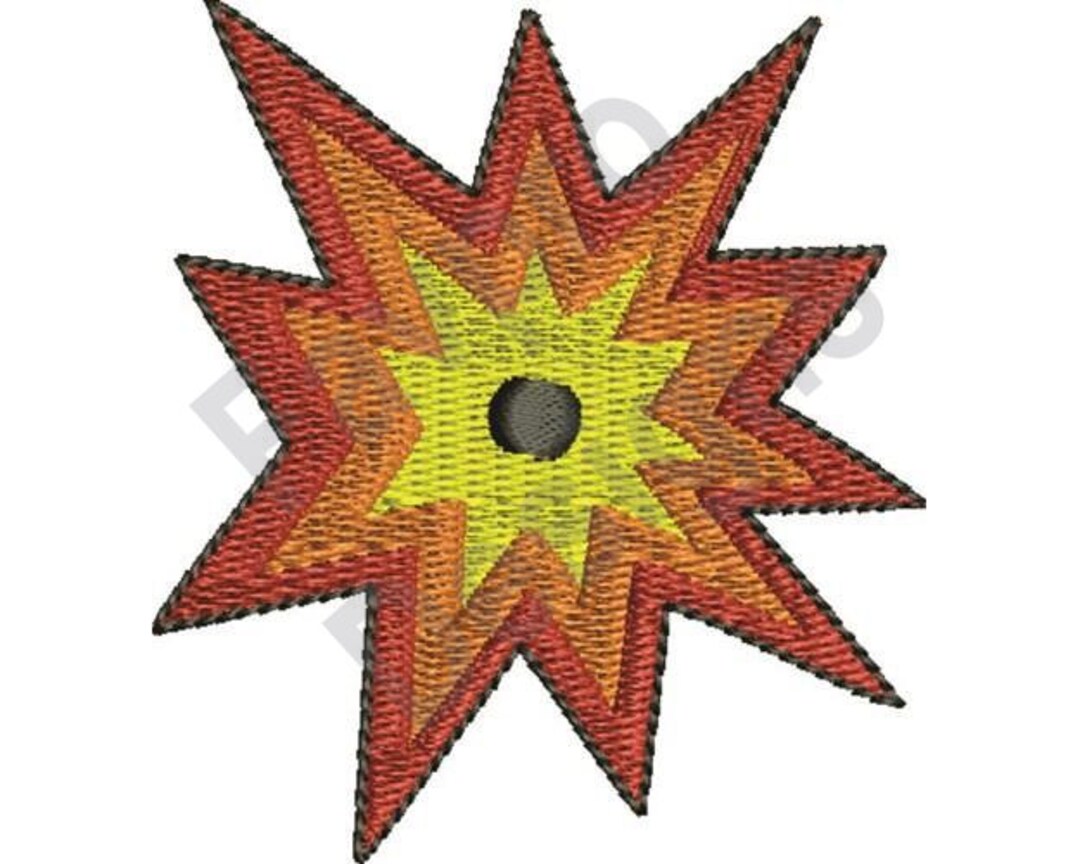 Starburst - Machine Embroidery Design - Etsy