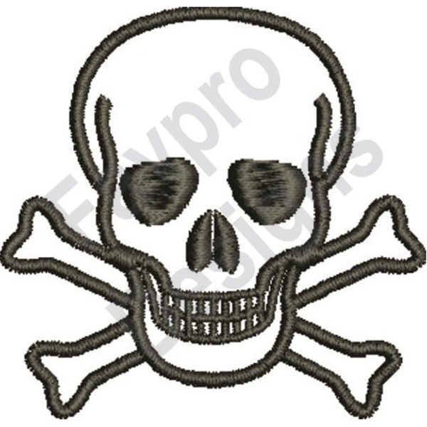Skull and Cross Bones Embroidery - Etsy