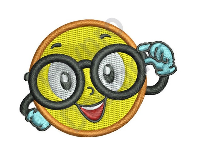 Happy Nerd - Machine Embroidery Design - Etsy