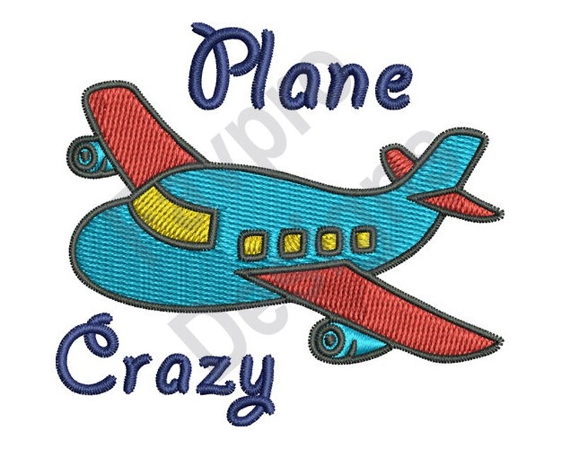 Plane Crazy - Machine Embroidery Design - Etsy