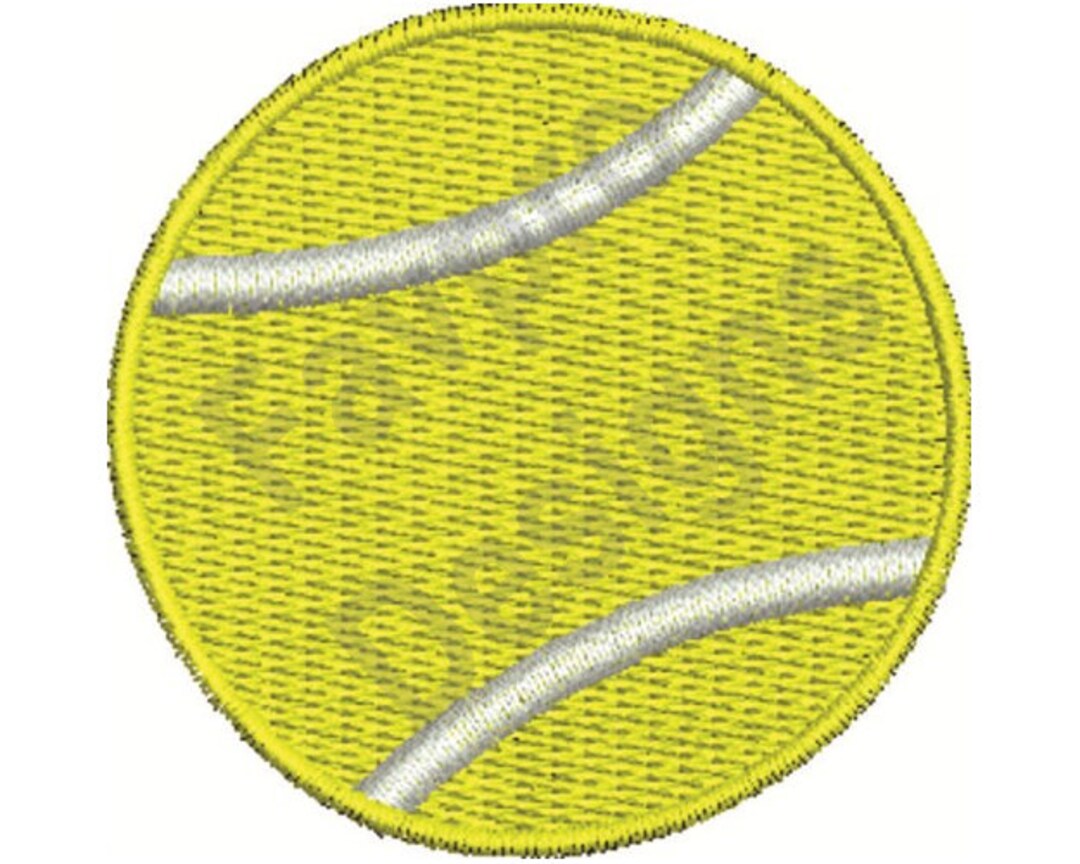 Tennis Ball - Machine Embroidery Design - Etsy