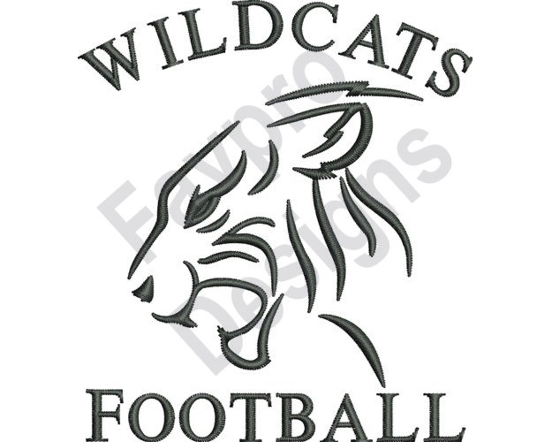 Wildcats Football - Machine Embroidery Design - Etsy