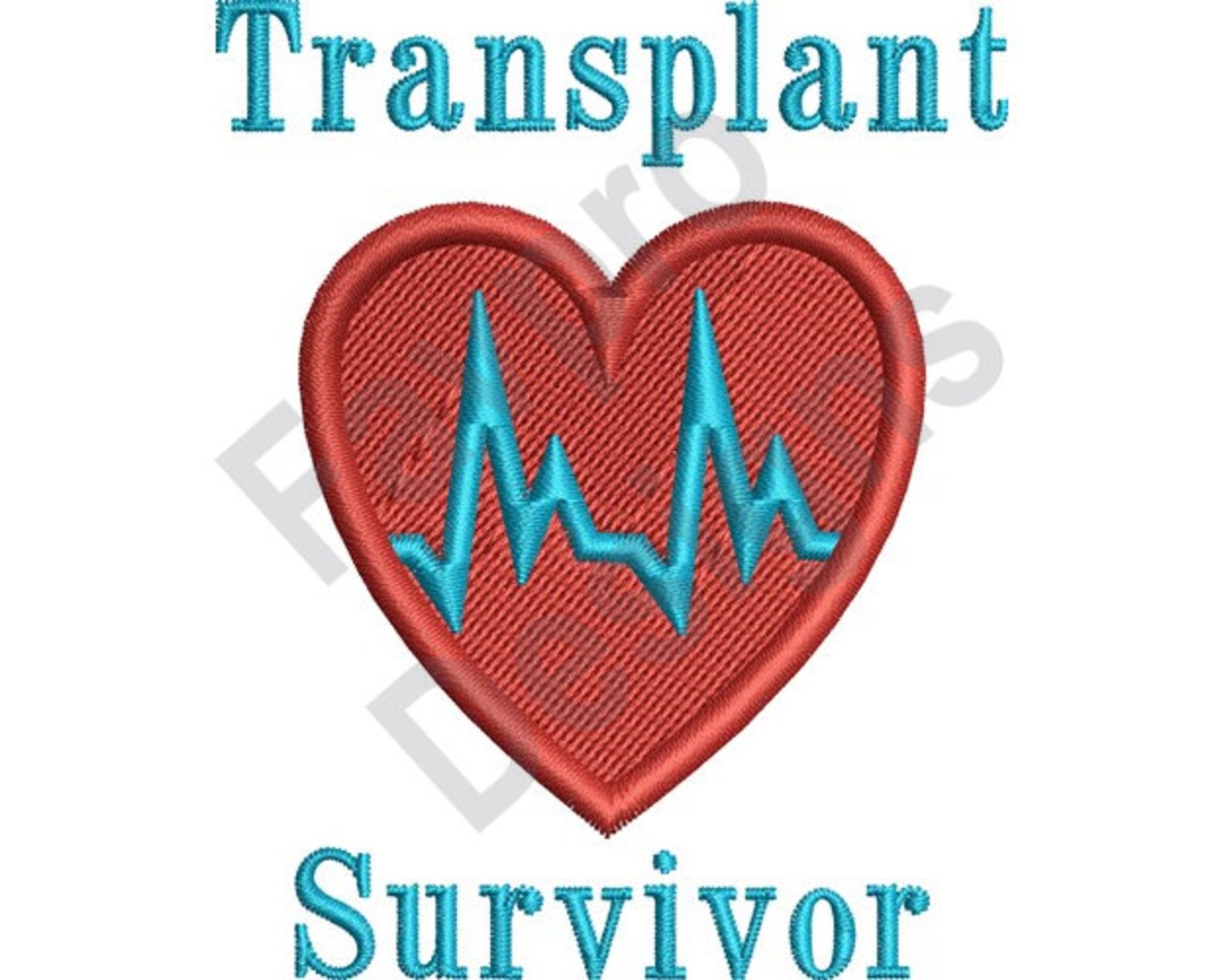 Transplant Survivor Heart Machine Embroidery Design - Etsy
