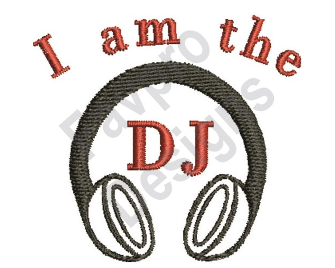The Dj - Machine Embroidery Design - Etsy