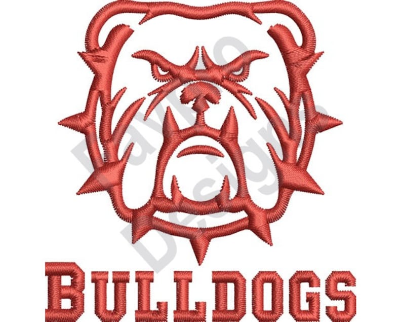 Bulldogs Machine Embroidery Design - Etsy