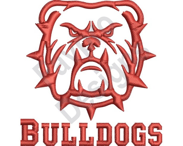Bulldogs Machine Embroidery Design - Etsy
