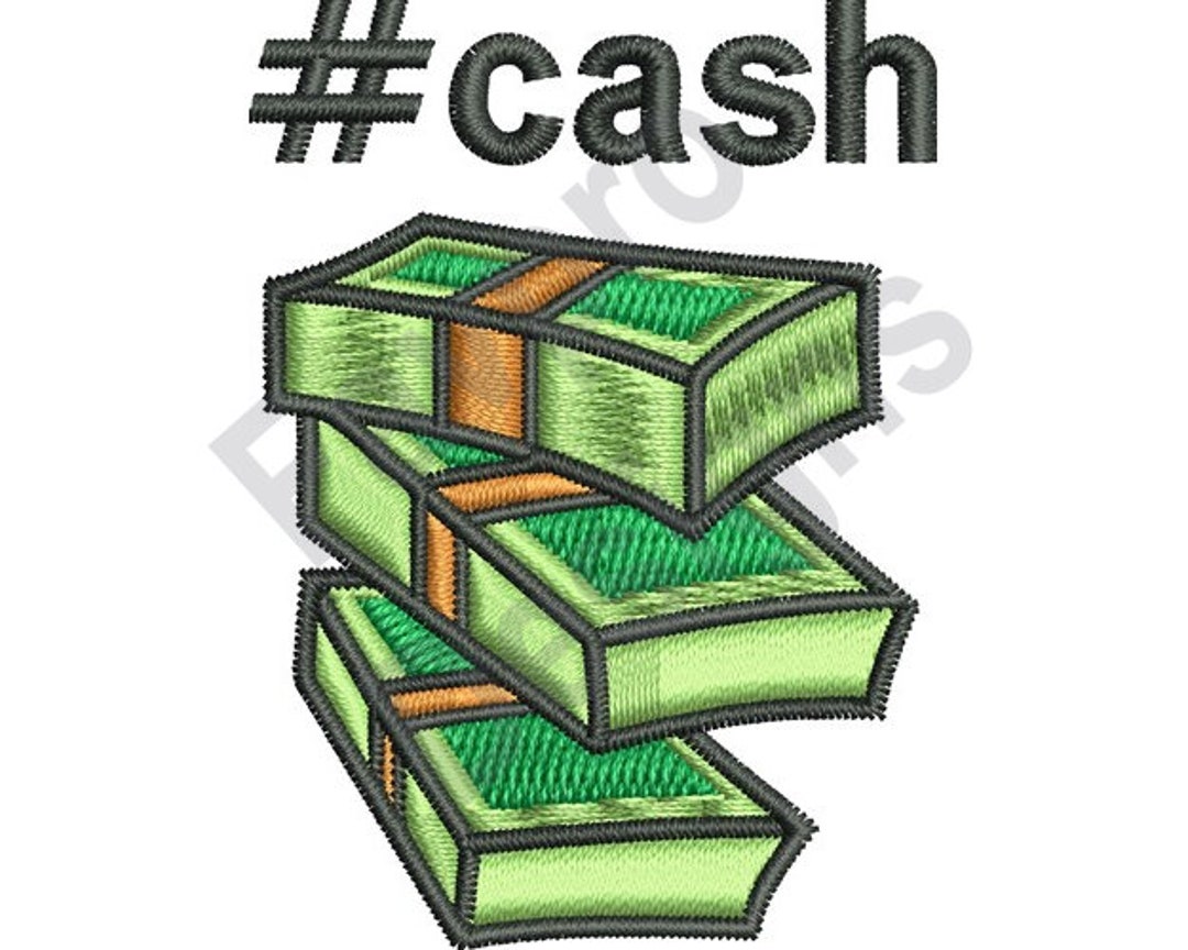 Cash - Machine Embroidery Design - Etsy