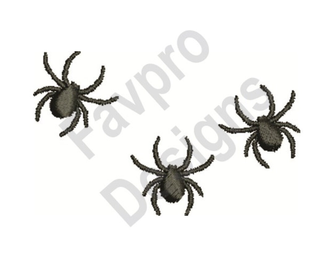 Small Spiders Machine Embroidery Design Etsy