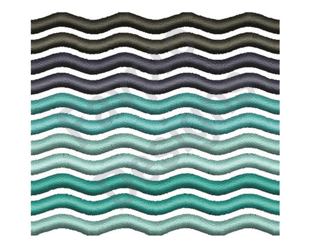 Wave Block - Machine Embroidery Design - Etsy