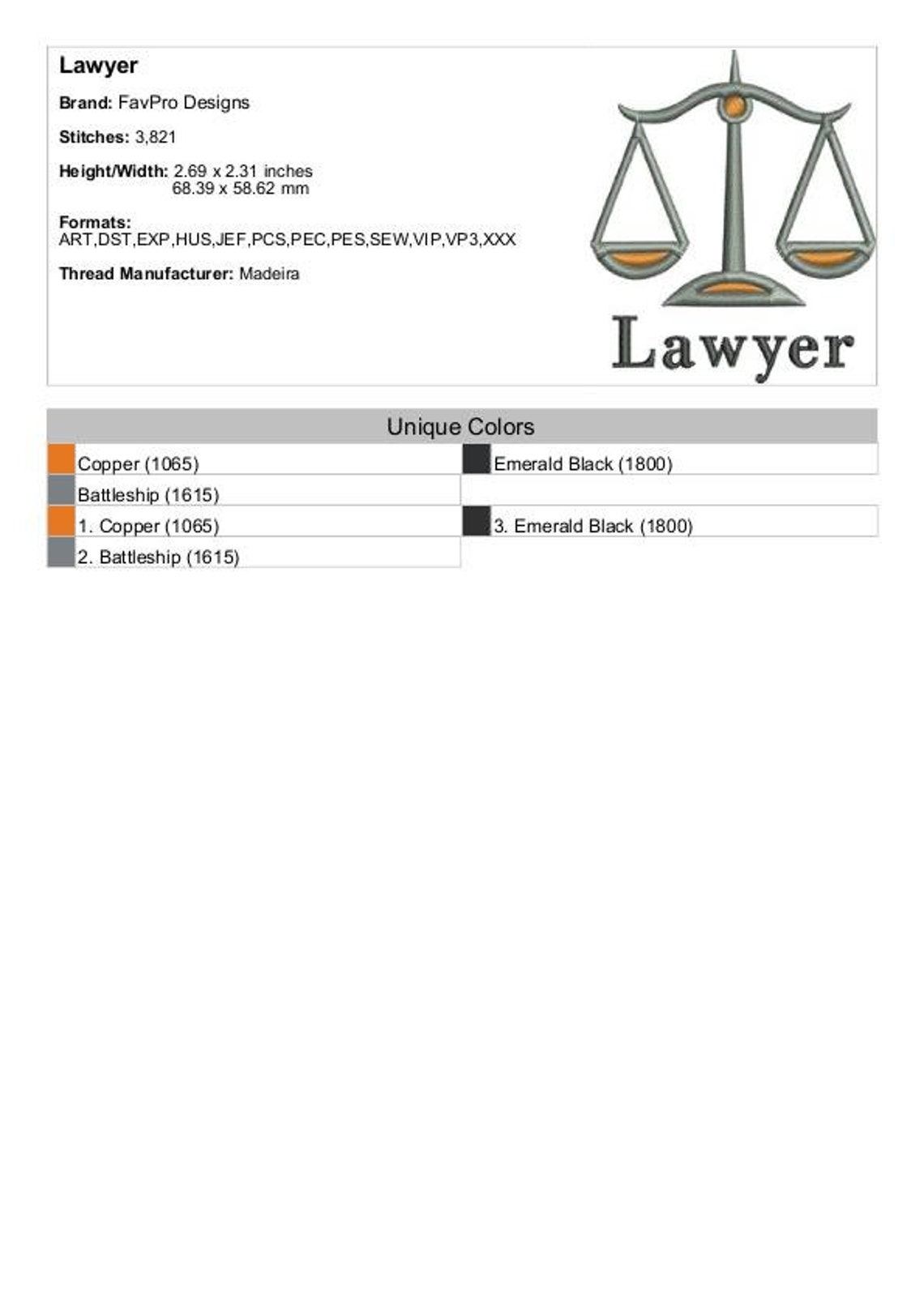 Lawyer Machine Embroidery Design - Etsy