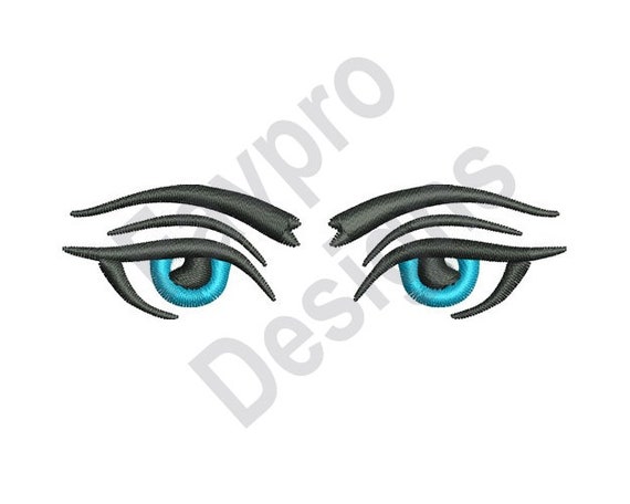 Beauty Eyes Machine Embroidery Design | Etsy