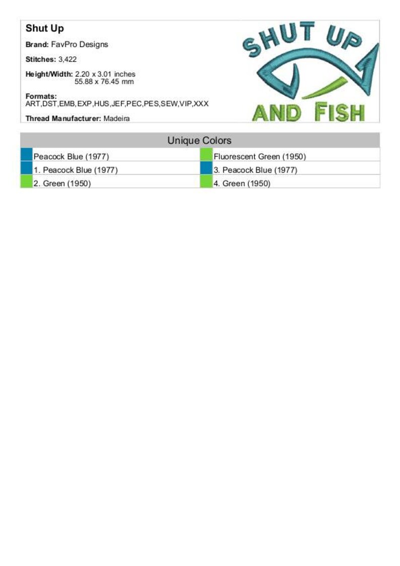 Shut up Machine Embroidery Design | Etsy