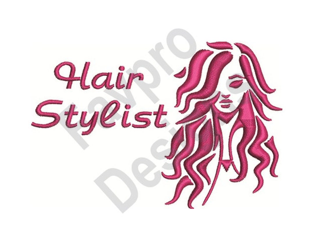 Hair Stylist - Machine Embroidery Design - Etsy
