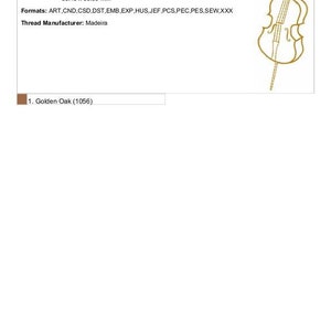 Cello Outline - Machine Embroidery Design - Etsy