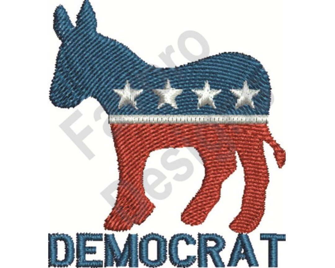Democrat Logo - Machine Embroidery Design - Etsy