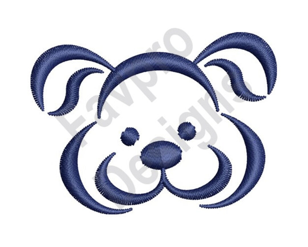 Happy Dog - Machine Embroidery Design - Etsy