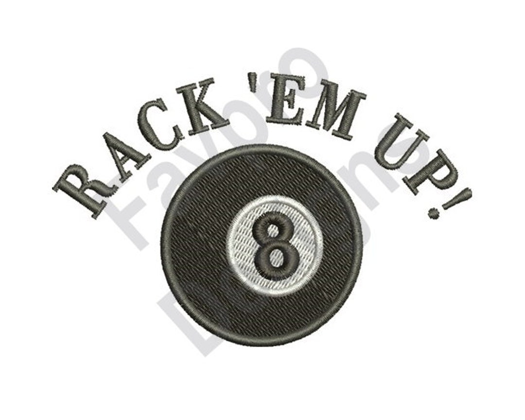 Rack Em up - Machine Embroidery Design - Etsy