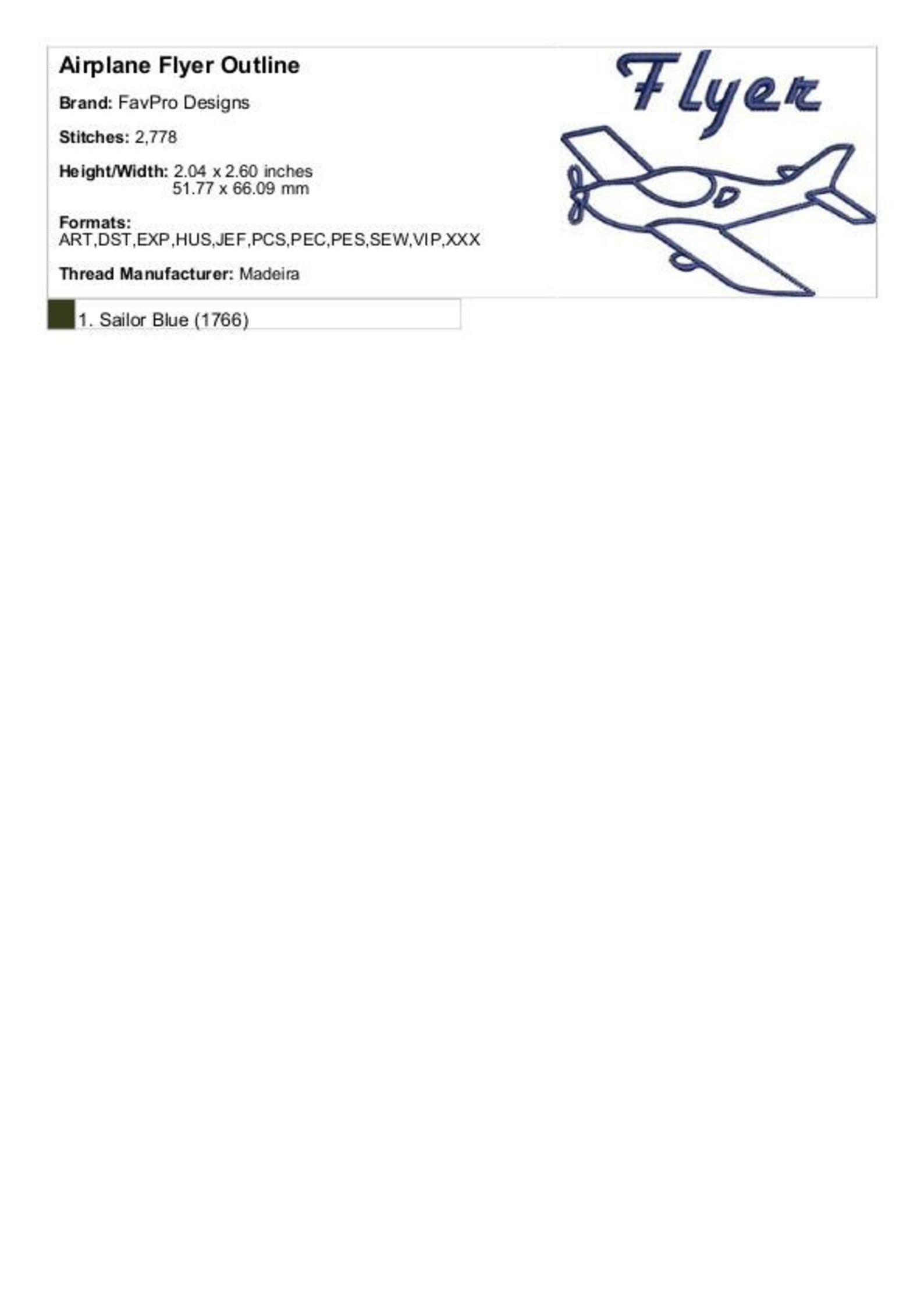 Airplane Flyer Outline Machine Embroidery Design - Etsy