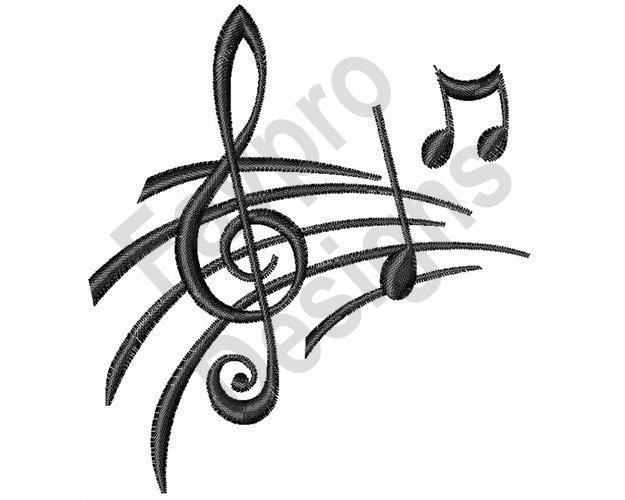 Music Note Designs Tribal