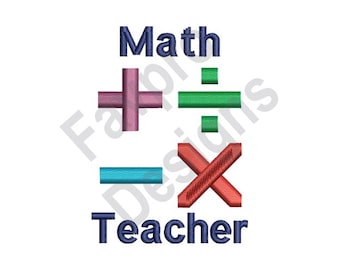 Math is Cool Design for Embroidery Machine Instant Download Digital ...