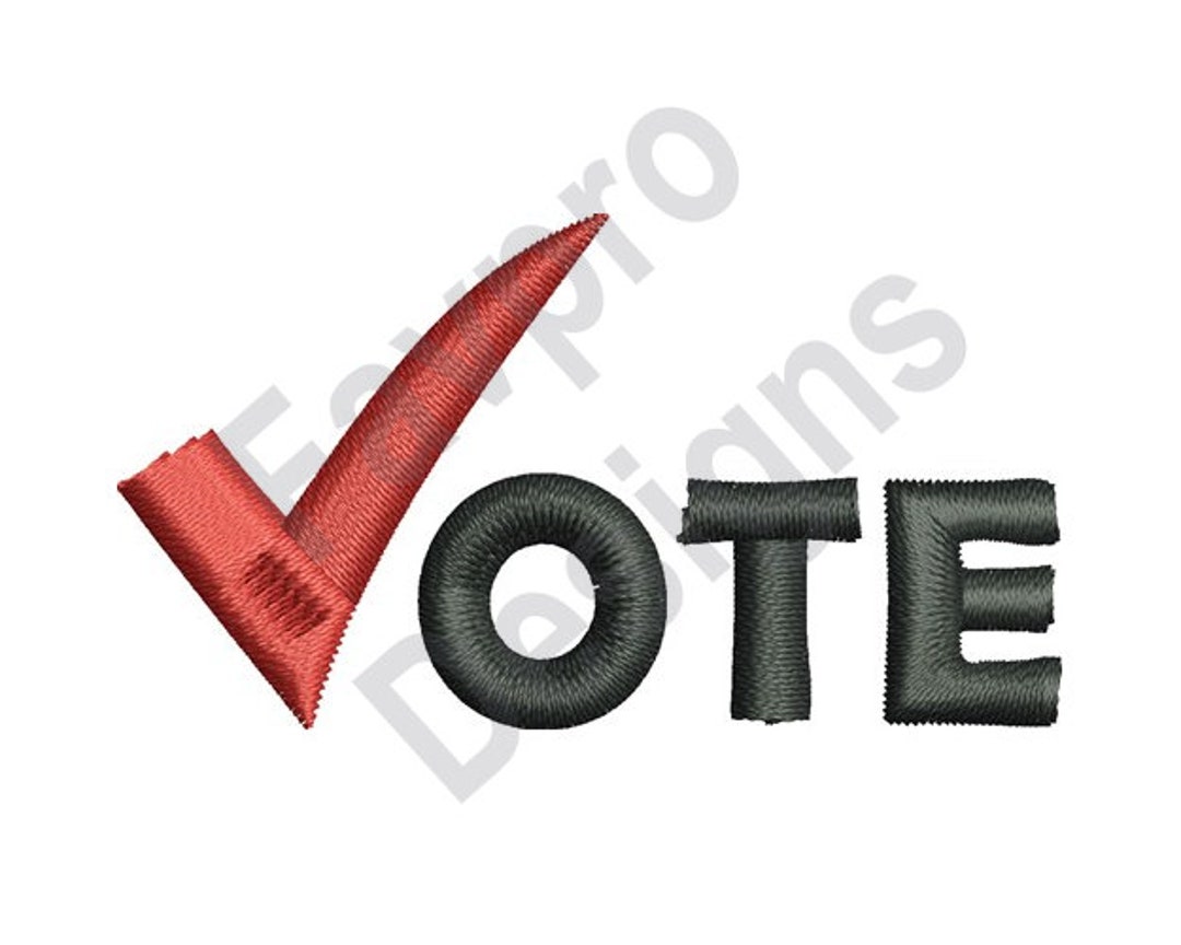 Vote - Machine Embroidery Design - Etsy