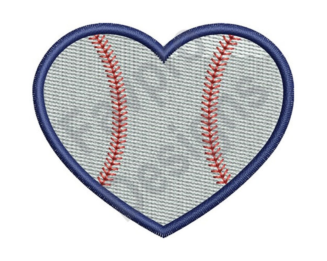 Baseball Heart - Machine Embroidery Design - Etsy