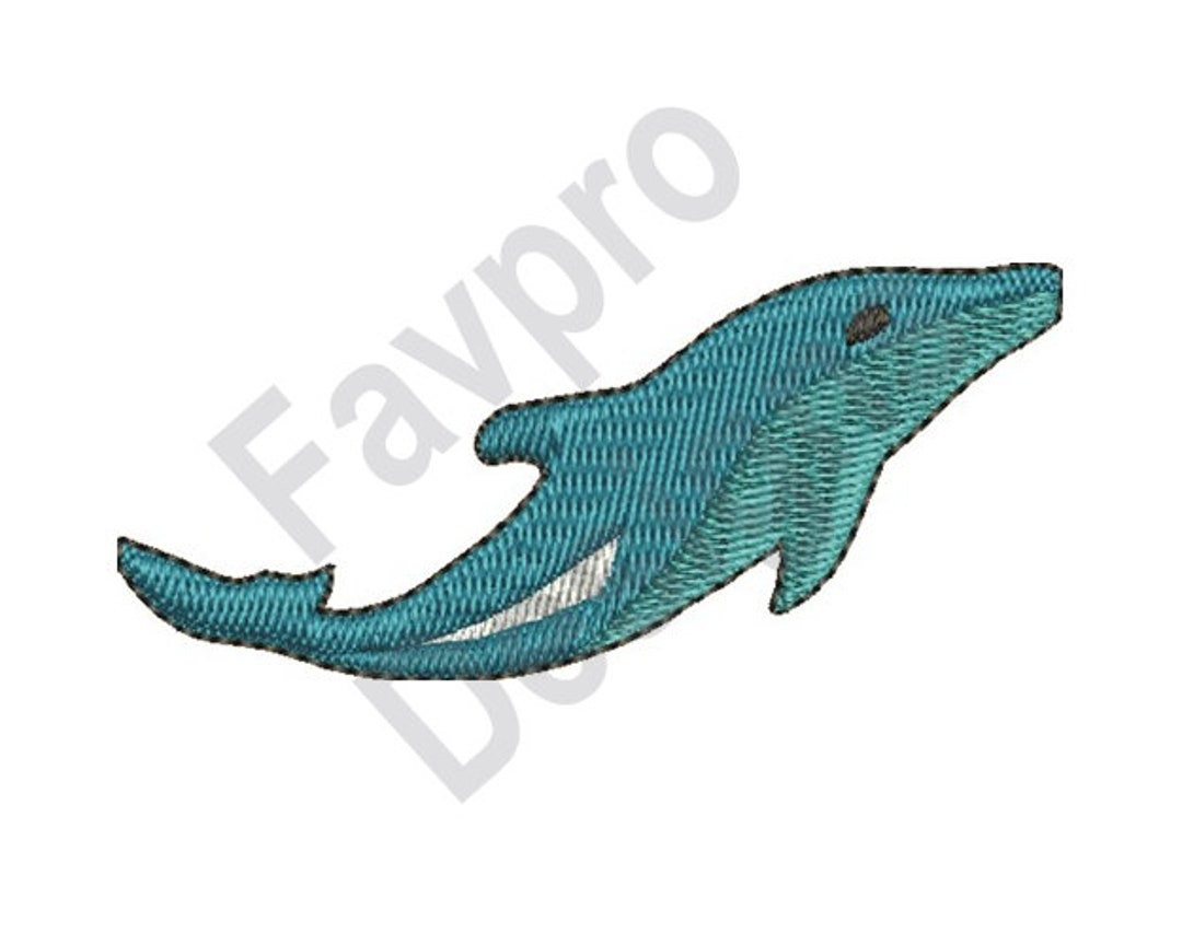 Little Dolphin - Machine Embroidery Design - Etsy