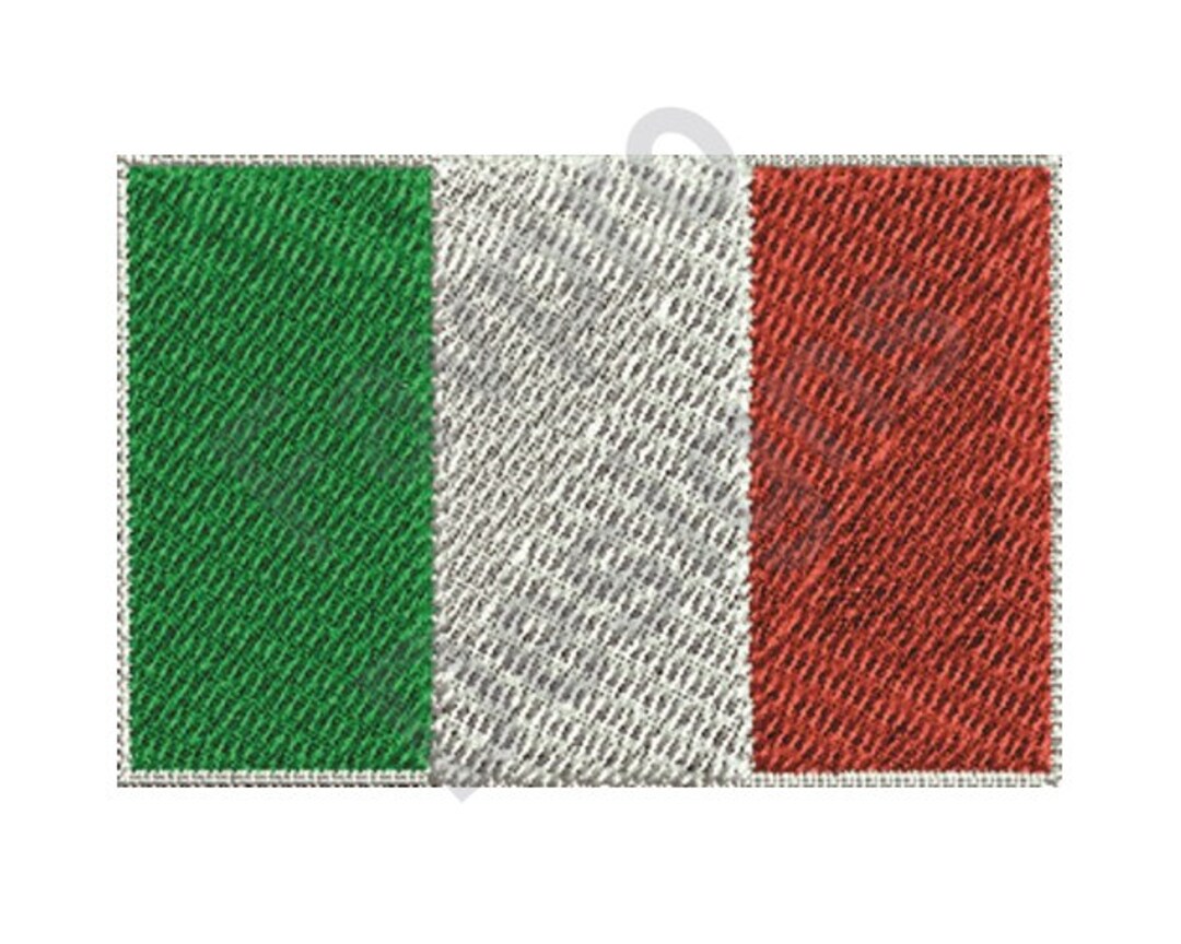 Italian Flag - Machine Embroidery Design - Etsy