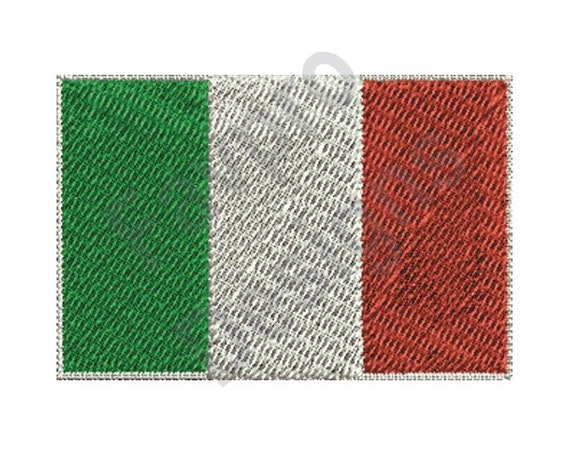 Italian Flag Machine Embroidery Design | Etsy