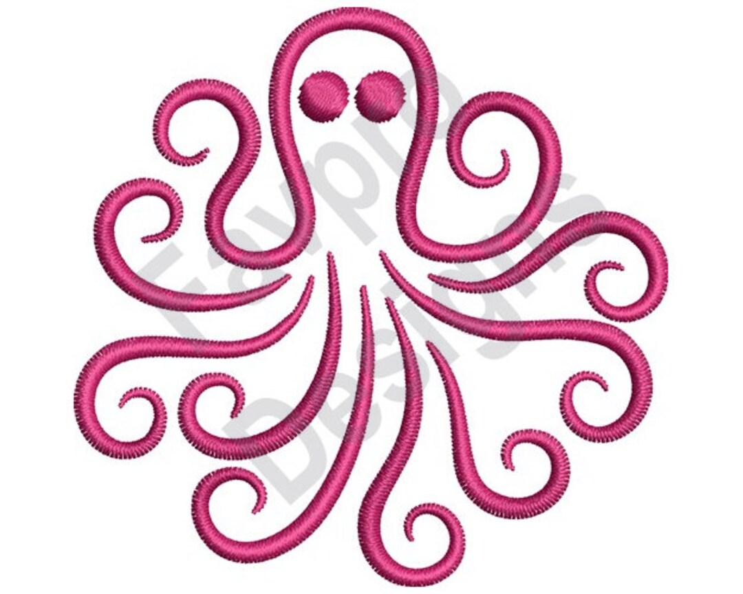 Octopus - Machine Embroidery Design - Etsy