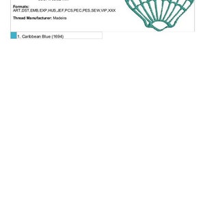 Sea Shell Outline - Machine Embroidery Design - Etsy