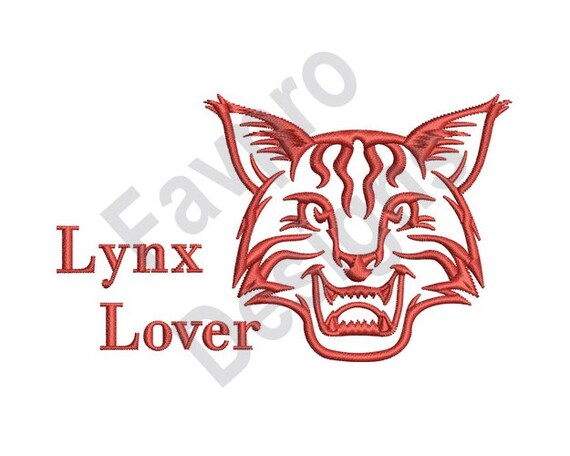 Lynx Lover Machine Embroidery Design | Etsy