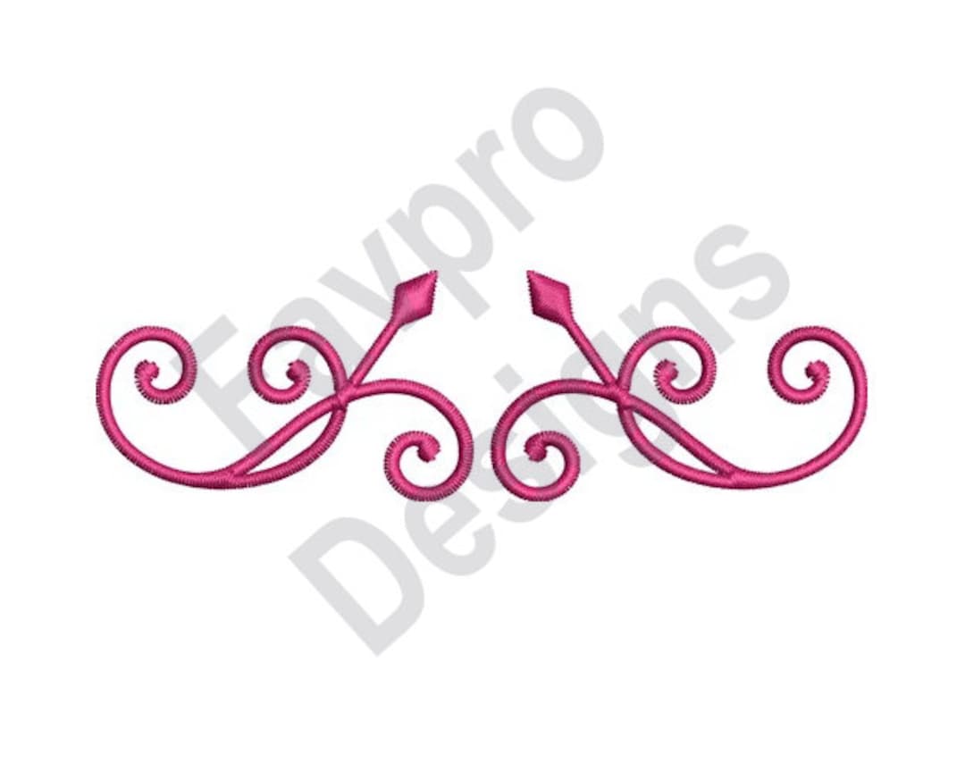 Flourish Decor - Machine Embroidery Design - Etsy
