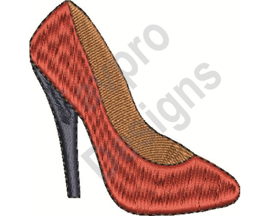 Womens Shoe - Machine Embroidery Design - Etsy