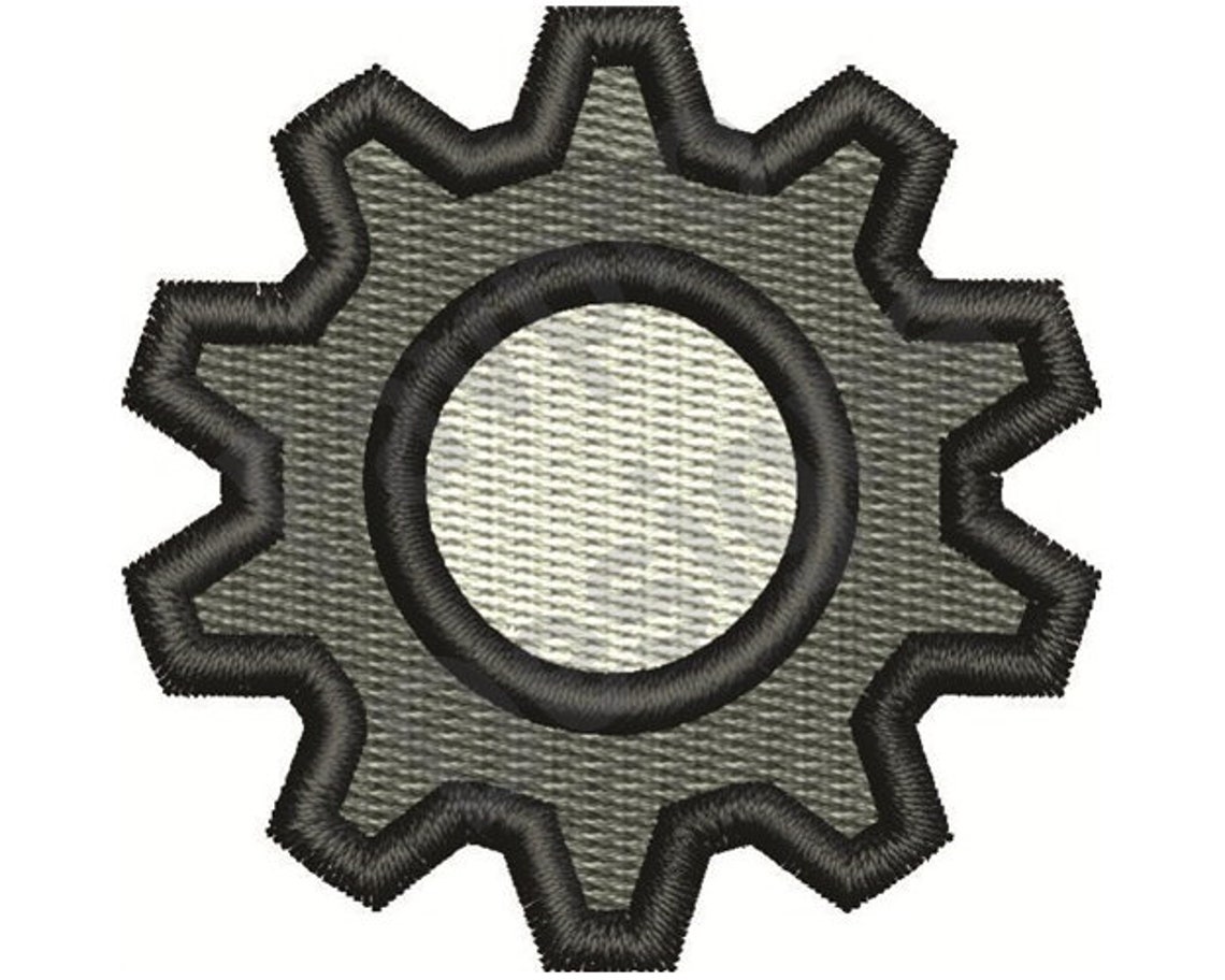 Gear - Machine Embroidery Design - Etsy