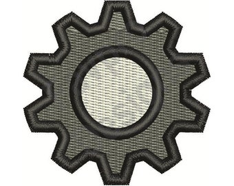 Gears Embroidery Design. Gear Cogwheel Embroidery Designs. Machine ...