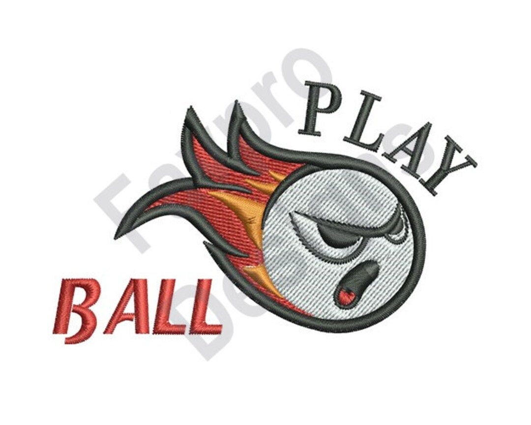 Play Ball - Machine Embroidery Design - Etsy
