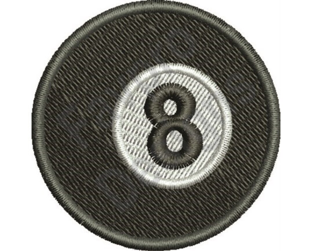 Eight Ball - Machine Embroidery Design - Etsy