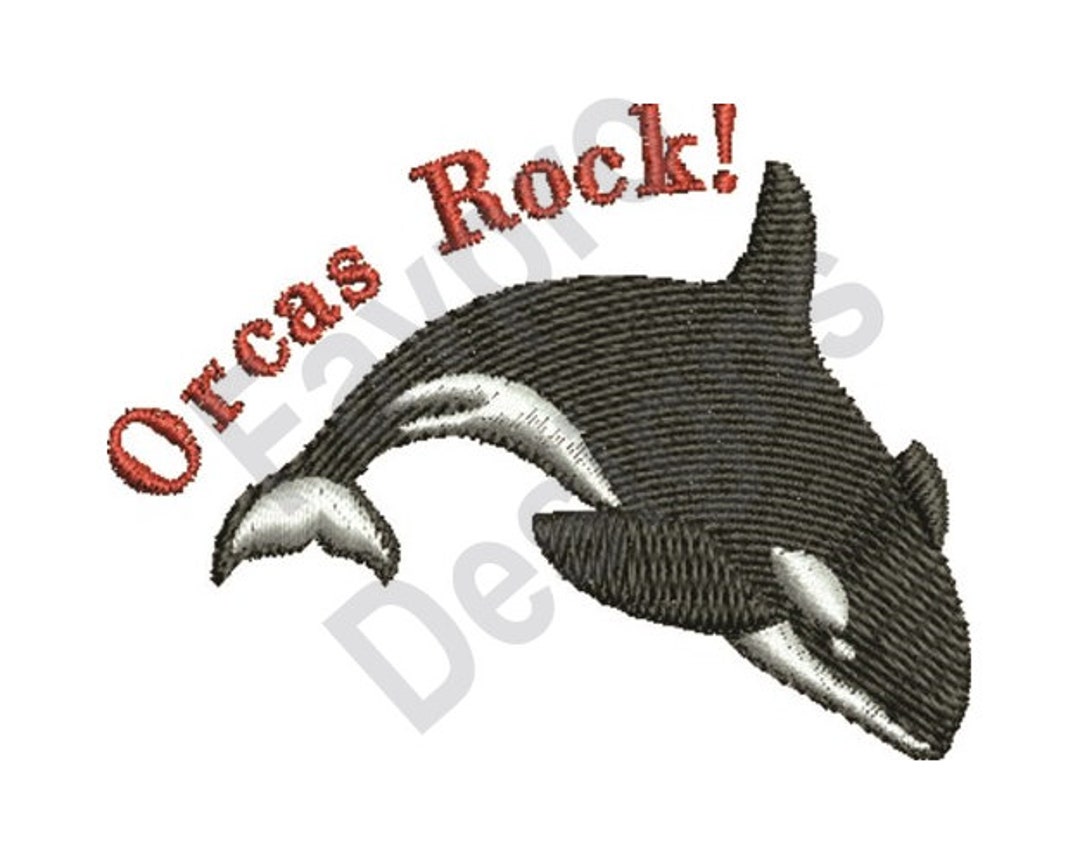 Orcas Rock - Machine Embroidery Design - Etsy