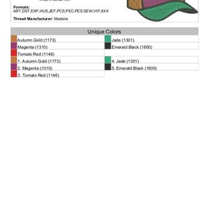 Baseball Cap - Machine Embroidery Design - Etsy