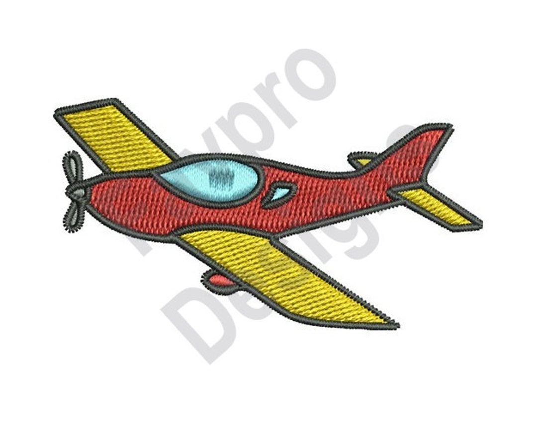 Airplane - Machine Embroidery Design - Etsy