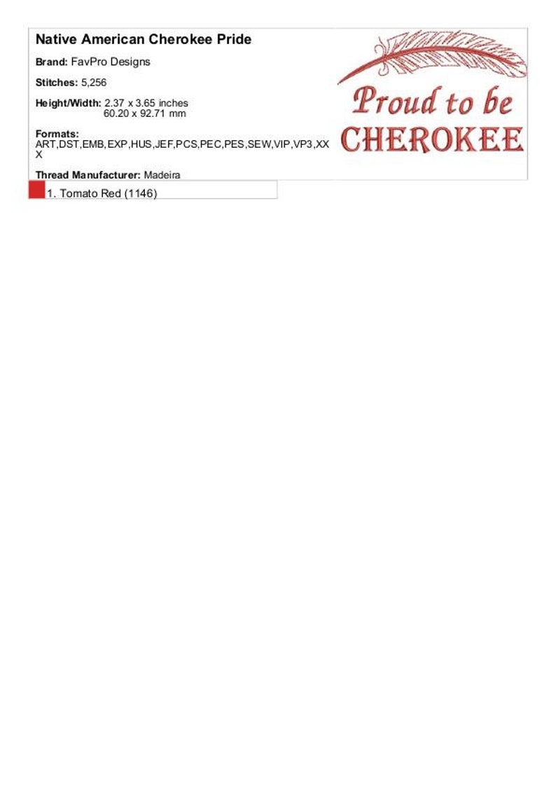 Native American Cherokee Pride Machine Embroidery Design | Etsy