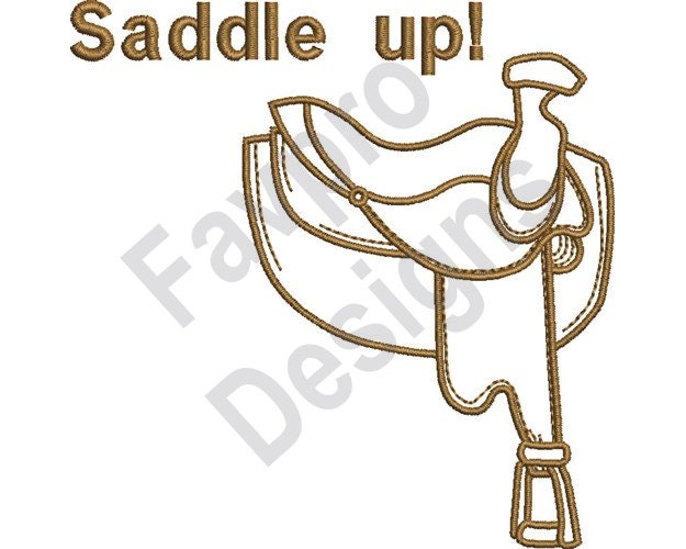 Saddle up - Machine Embroidery Design - Etsy